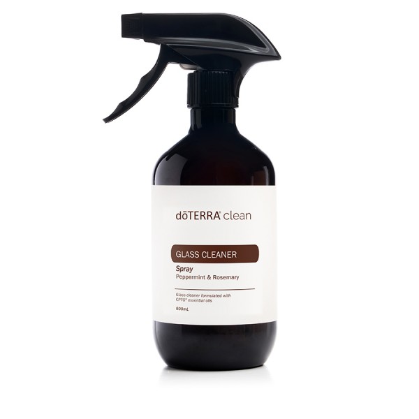 doTERRA Peppermint + Rosemary Glass Cleaner | 500ml Spray Bottle